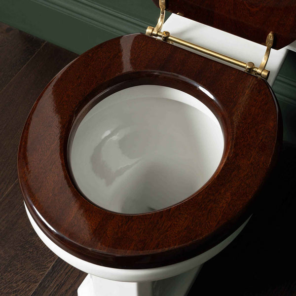 Chelsea Mahogany (Gloss) Classic Loo Seat | Rutland London - Rutland ...
